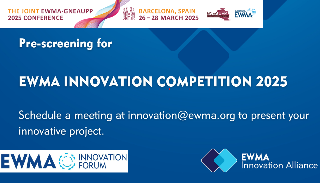 Open: Pre-screening for EWMA Innovation Competition 2025 - EWMA Innovation Alliance